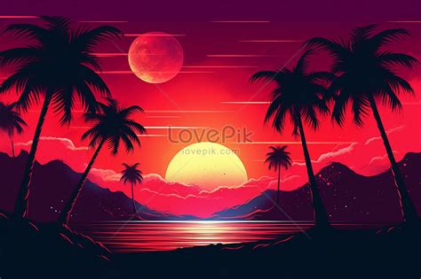 생성 인공 지능과 복고풍 배경 사진 무료 다운로드 Lovepik