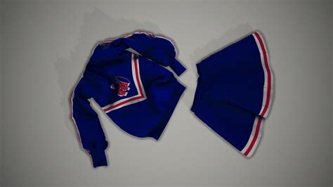 Cheerleader Suit On The Floor 3d Model Cgtrader