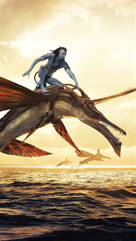 Avatar The Way Of Water Movie 2022 Jake Sully Flying Creature HD