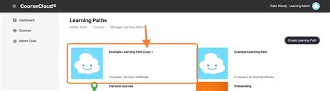 create edit or delete a learning path in coursecloud opensesame support