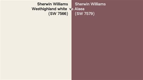 Sherwin Williams Westhighland White Vs Alaea Side By Side Comparison