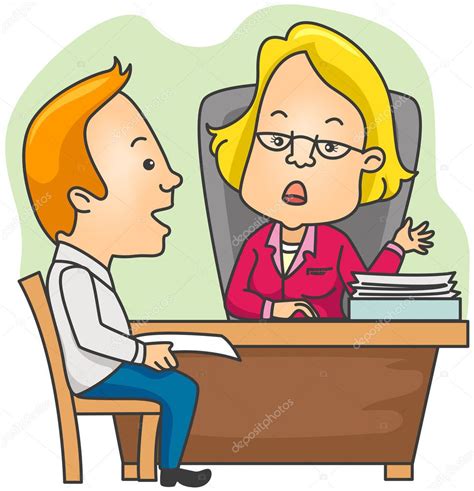 Man On Interview — Stock Vector © Lenmdp 3919937