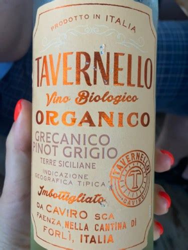 Tavernello Organico Grecanico Pinot Grigio Vivino 日本