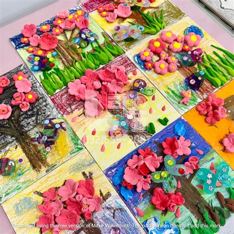 신중동 리움미술 심원초미술꿈마을미술연화마을미술위브미술리첸시아미술춘의동유초등미술예중예고창의융합실험미술 오늘은 창의반 아이들과 캔버스 속에 작은 벚꽃나무를