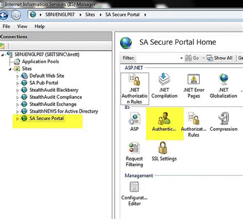 Securing Default Iis Site And Enabling Windows Authentication Windows