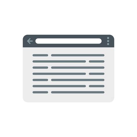 premium vector old browser icon flat vector window internet bar