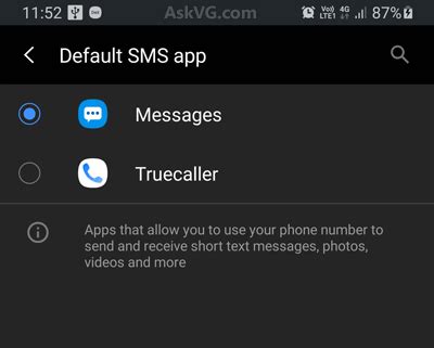 Tip Keep Using Truecallers Caller ID Feature But Disable SMS Messaging Support AskVG