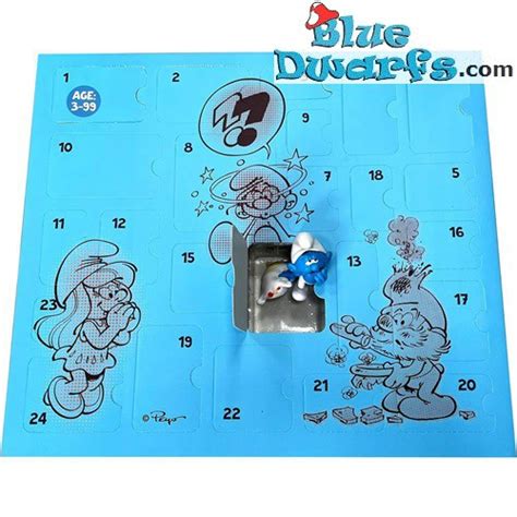 Smurfs Advent Calendar 12 Figures And 12 Smurf Gadgets The Purple