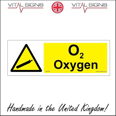 WS Oxygen Caution Warning Hazard Danger Medical Supplies Hospital Sign Mm X Mm Mm
