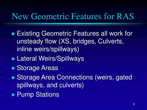PPT Overview Of Unsteady Flow Modeling With HEC RAS PowerPoint Presentation ID