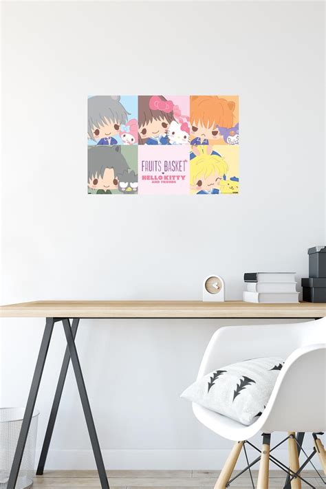 Fruits Basket X Hello Kitty And Friends Squares Wall Poster 14725
