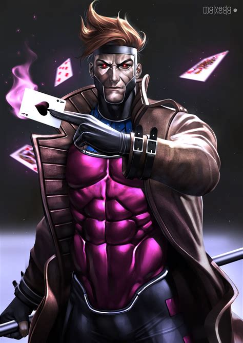 Gambit By Alex Malveda On Artstation Gambit X Men Gambit Marvel Rogue Gambit Marvel Vs Dc
