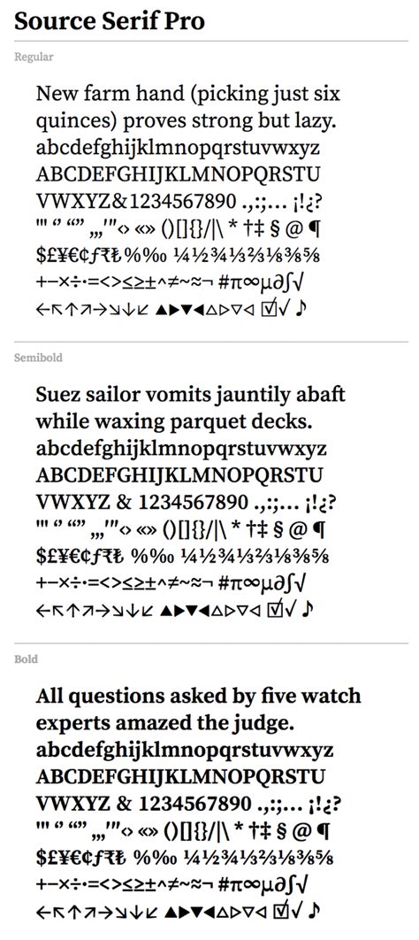Source Serif Pro FondFont