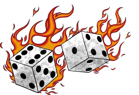 El Juego Del Ejemplo Del Vector Corta En Cuadritos En Fuego Y Llamas