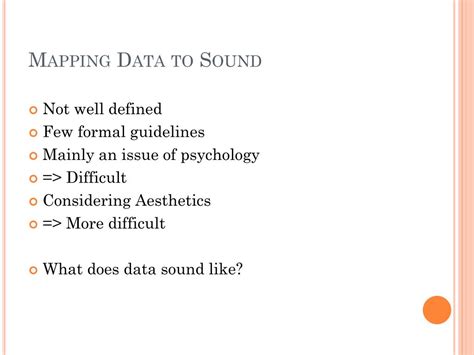 Ppt Auditory Displays And Sonification Powerpoint Presentation Free Download Id 2389946