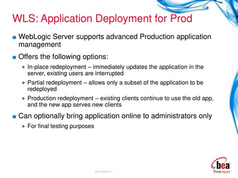 Ppt Introduction To The Bea Weblogic Platform Powerpoint Presentation