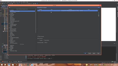 php tdd in phpstorm configuring and installing composer dependencies