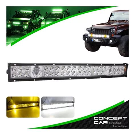 Barra 38 Led Lupa Bicolor Fija Estrobo 21 Pulgadas 12 24v Envío gratis