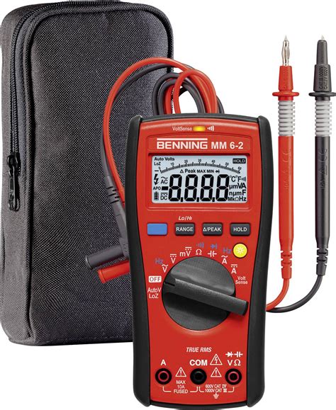 Benning Mm 6 2 Handheld Multimeter Digital Cat Iii 1000 V Cat Iv 600 V