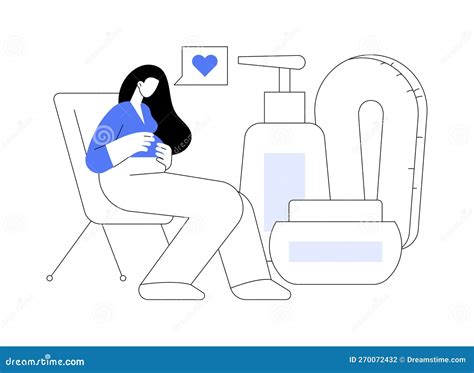 Maternity Care Products Abstract Concept Vector Illustration Stock
