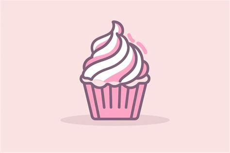 Premium Photo Cupcake With Pink Frosting And A Pink Cupcake On Pink