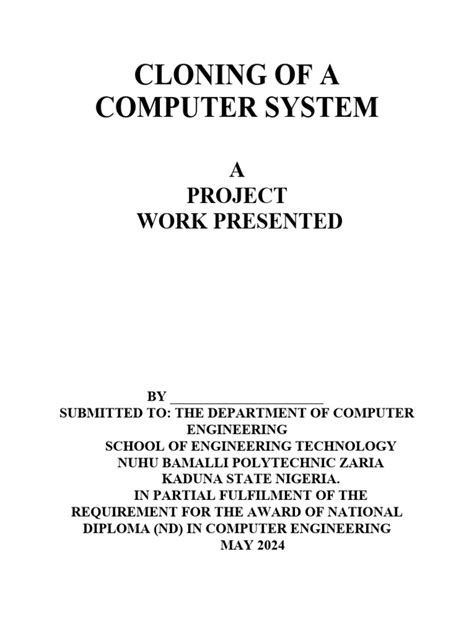 cloning of a computer system pdf central processing unit input output