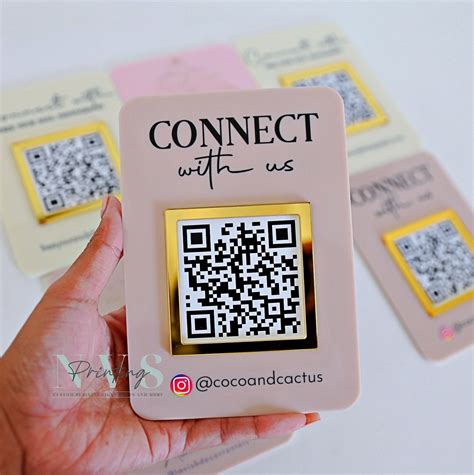 Mini QR Code Display Sign Etsy Australia