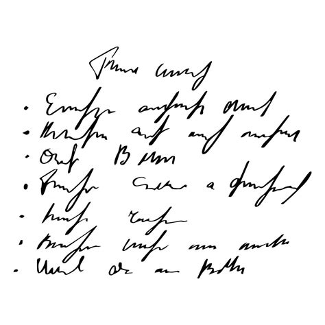 Handwritten Unreadable Ink Stroke Doodle Illegible Fictional Language