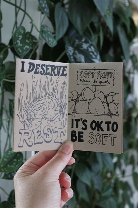 Small Affirmations Mini Zine Illustrated Mini Zine Etsy Art Zine