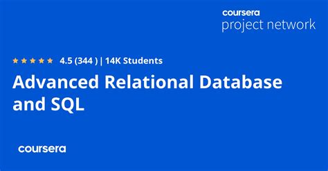 Advanced Relational Database And Sql Training Project Coursera