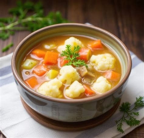 Hearty Cabbage And Cauliflower Soup