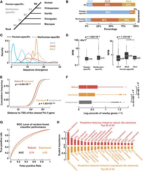 Expressed Alu Elements Show Distinct Genomic Context And Sequence Download Scientific Diagram
