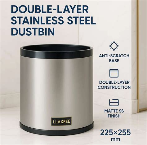 Open Top Double Layer Ss Dustbin Capacity 5 L At ₹ 1000 Piece In Ajmer Id 2856580040088