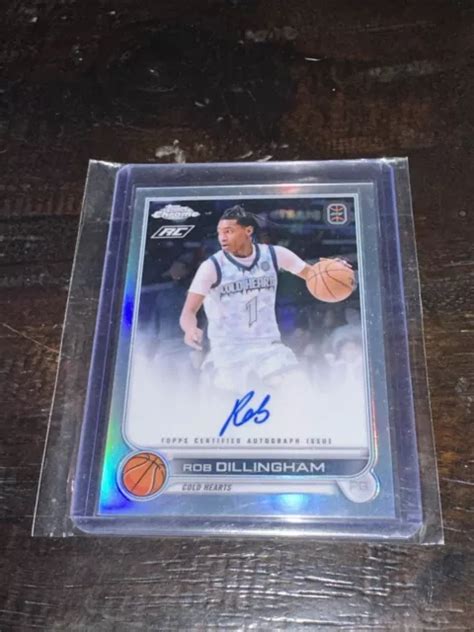 Rob Dillingham 2022 23 Topps Rifrattore Cromato Ote Auto Rc Minnesota