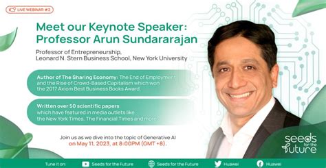 Huawei On Linkedin Introducing Professor Arun Sundararajan Professor