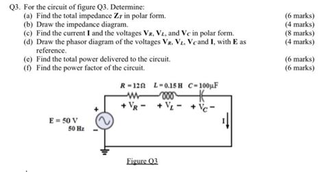 Solved Q3 For The Circuit Of Figure Q3 Determine A Find