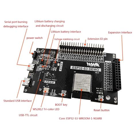 esp32 s3 n16r8 개발 모듈 보드 lvgl 고화질 화면 고성능 무선 모듈 유형 c usb 컴퓨터 구성요소