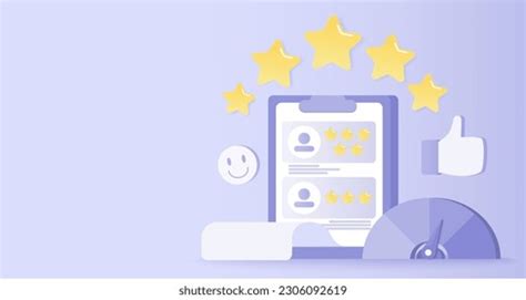 Customer Feedback Reviews Positive Negative Review Stock Vector