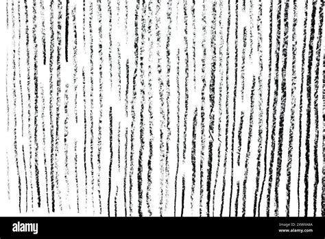 Vertical Black Lines Of Varying Thickness And Rough Texture On A White