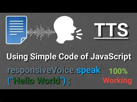Convert Text To Speech Using JavaScript - YouTube