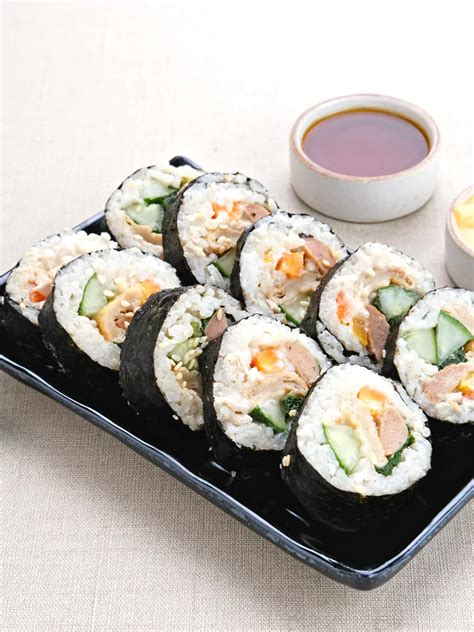 Korean Tuna Gimbap Recipe Wasian Cookery