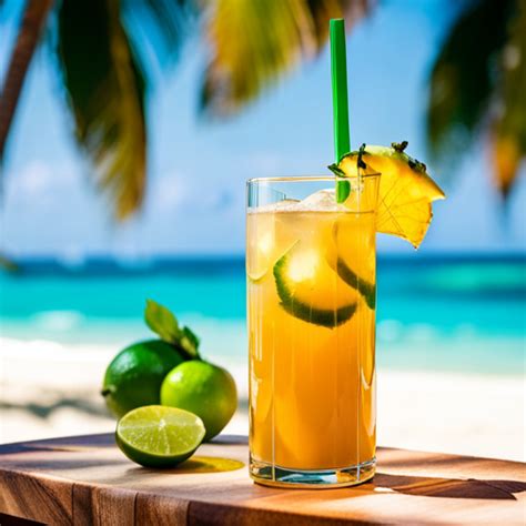 Island Breeze Refreshing Tropical Rum Cocktail
