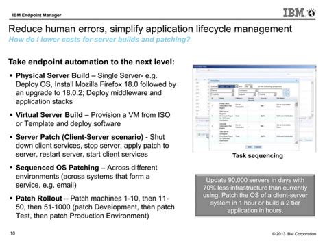 Ibm Endpoint Manager For Server Automation Presentation Ppt