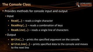 04 Console Input Output PPT
