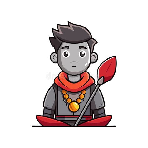 Aventura Creativa De Kayak Por Joven Stock De Ilustración Ilustración De Aventura Anteojos