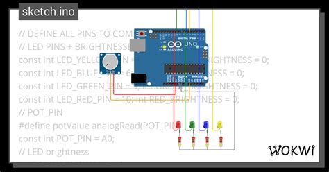 Potentiometer To Adjust 4 Leds Up And Down In Wave Like Pattern Page 2 Programming