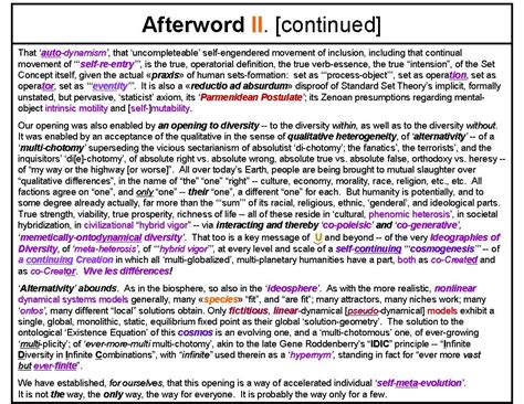 F E D Dialectics Sophyas Afterword To A Dialectical Theory Of