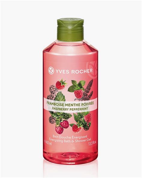 Yves Rocher Energizing Bath And Shower Gel ?? Raspberry Peppermint ...