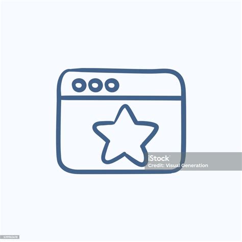 Vetores De Janela Do Navegador Com Desenho De Estrela Ícone De Sinal E