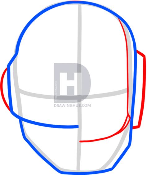 Daft Punk Helmet Drawing Free Download On Clipartmag